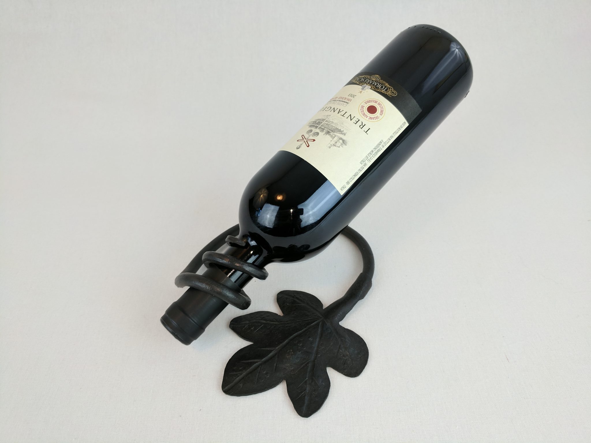 Vine leaf bottle stand – Stewart Mountain Forge