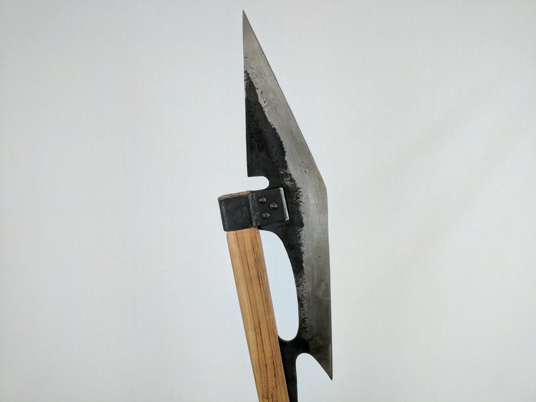 Hand forged Bardiche pole axe – Stewart Mountain Forge